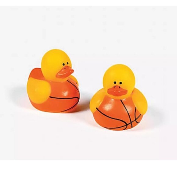 Otc | Party Supplies | 24 Mini Basketball Rubber Duckies Party Treasure ...